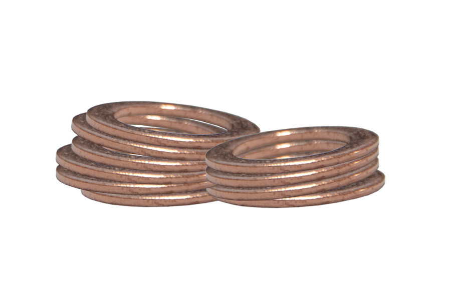 Copper Crush Washers for M10/3/8", 7/16", M12 Banjos for AN3 Brake Hose ...