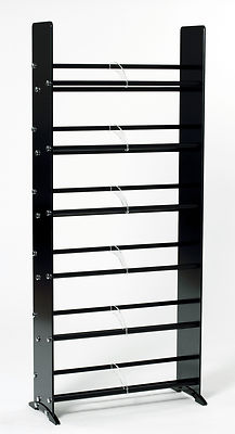 TransDeco Black/Chrome Glass DVD CD Rack / Stand 336 CD 234 DVD 138 VHS ...