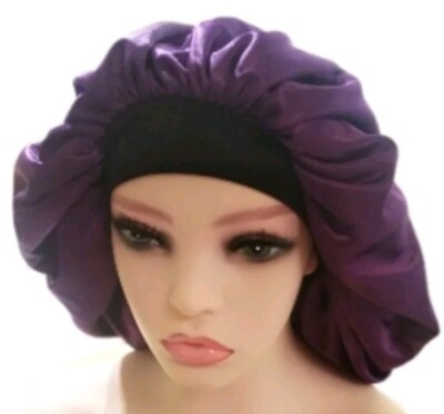 Satin hair bonnet night cap for men women long curly hair braids weave ...