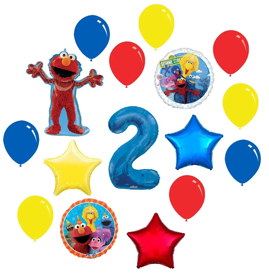 Elmo 2nd Birthday Decorations | Shelly Lighting