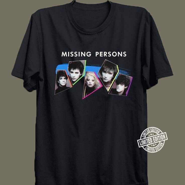 New Missing Persons Band For Fans Short Sleeve Black T Shirt Unisex Tee ...