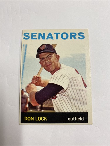 1964 Topps Baseball Don Lock Washington Senators Card #114 | eBay