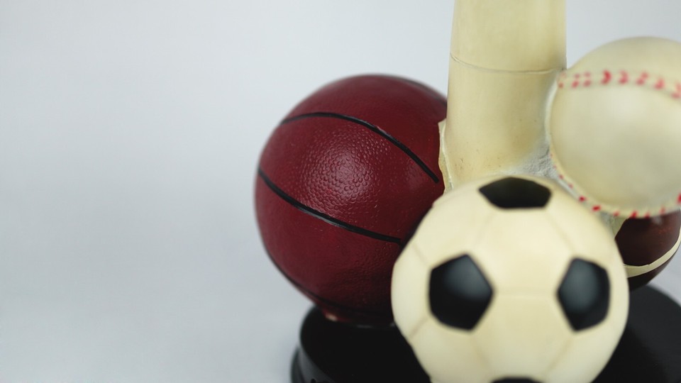 Mult-Sport Table Desk Lamp for Kid Bedroom - Basketball Football Soccer ...