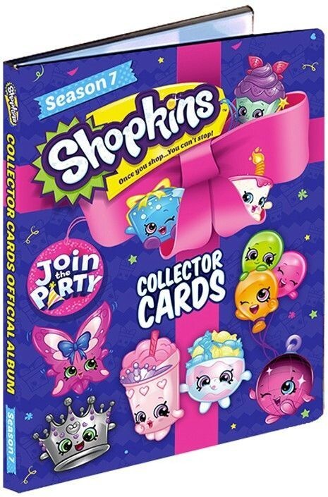 NEW SHOPKINS SEASON 7 COLLECTOR CARDS STARTER PACK (ALBUM + 2 CARD ...
