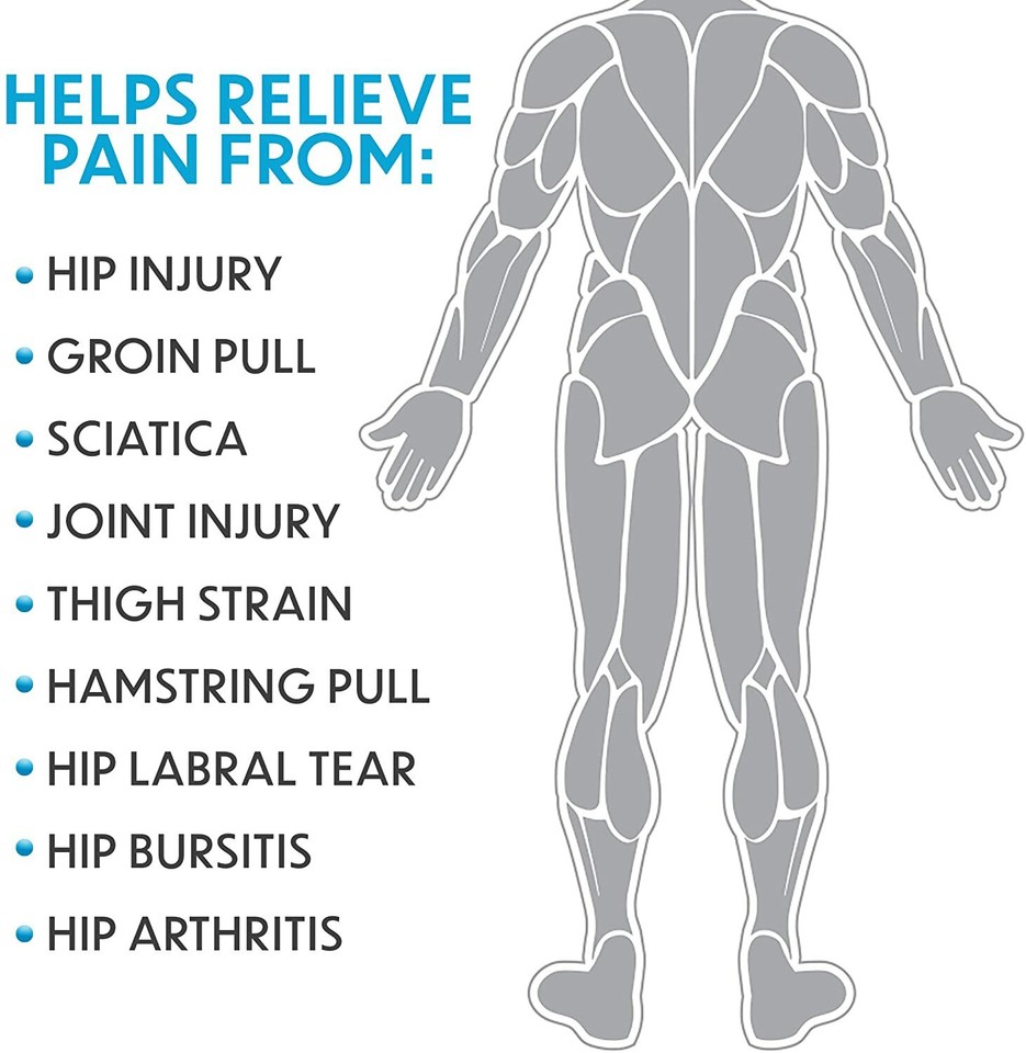 Hip Compression Brace Gel Ice Hot Cold Pack Groin Wrap Support for ...