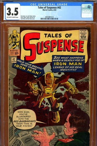 Tales of Suspense #42 CGC 3.5 - 4th appearance Iron Man - 1st app. Red ...