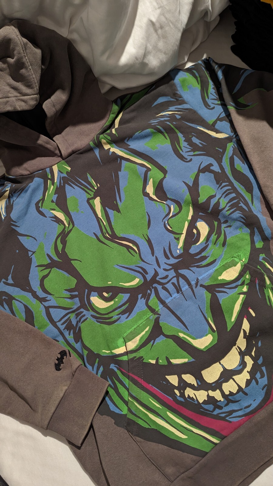 Jeff Staple x Batman jumbo JOKER face Hoodie Jacket S… - Gem