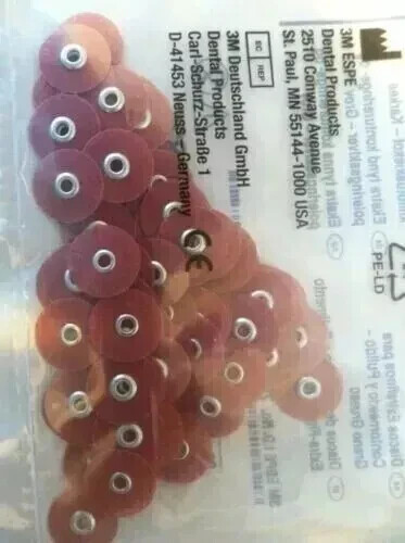 3M Sof-Lex soflex Discs Pack of 30 Orange Series 2382C Coarse 1/2" 12 ...