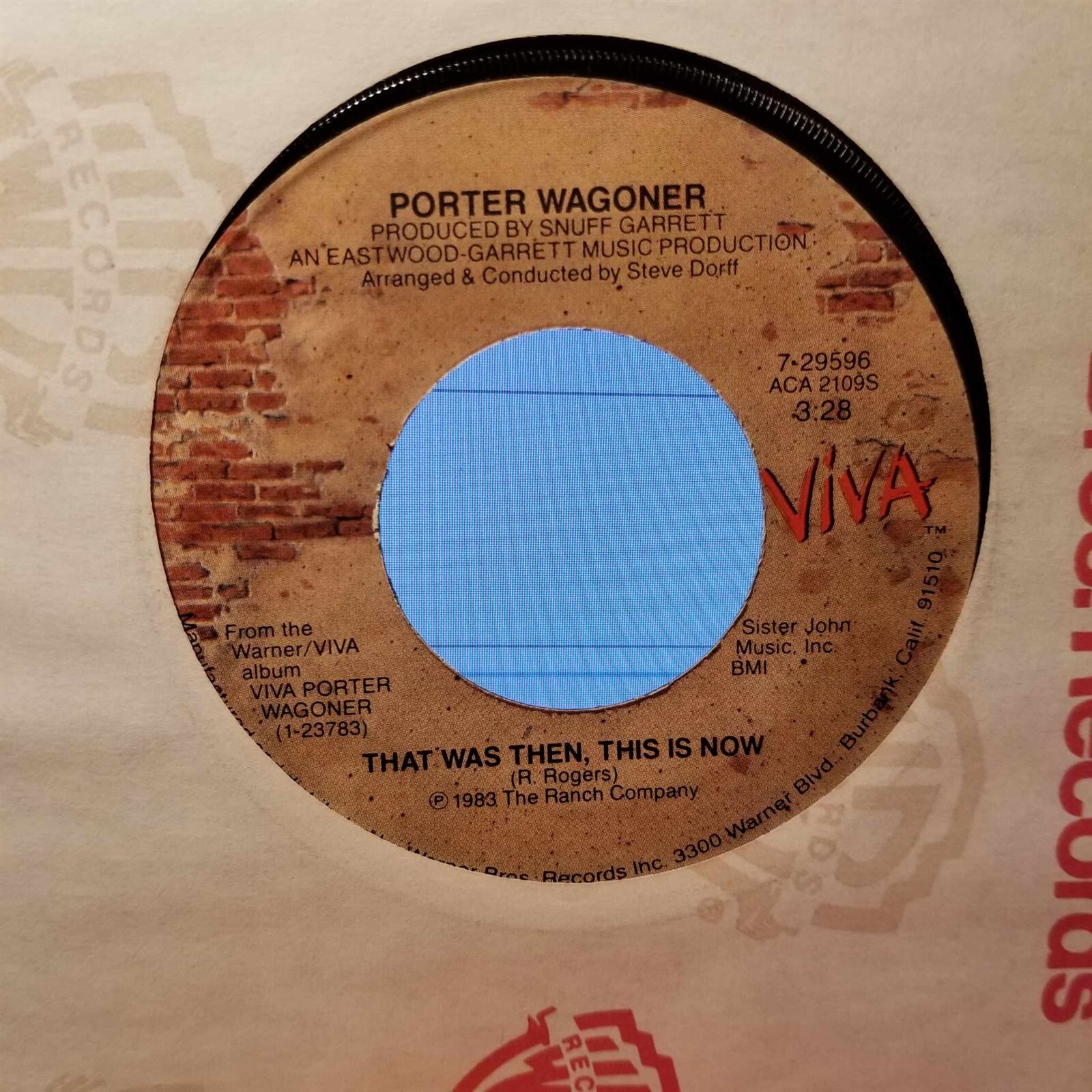 Porter Wagoner, That Was Then, This Is Now ~ 1983 Viva 45 +sleeve | eBay