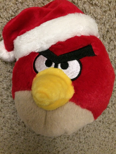 Angry Birds Red Plush Christmas Santa Claus Hat Holiday Exclusive | eBay