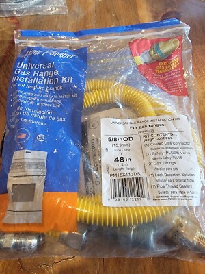 NOS BrassCraft Home Plumber Universal Gas Range Installation Kit - 5/8 ...