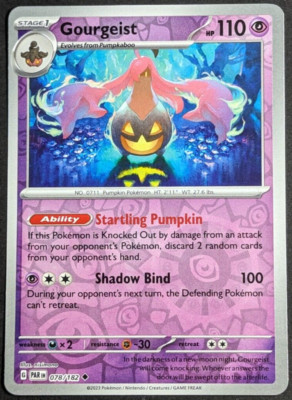 Gourgeist Reverse Holo NM 078/182 Paradox Rift Pokemon Card | eBay
