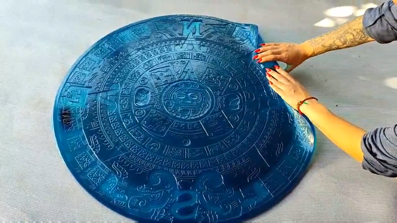 Polyurethane Mat Stamp COMPASS MAYA | Concrete Cement Stamping Pattern ...