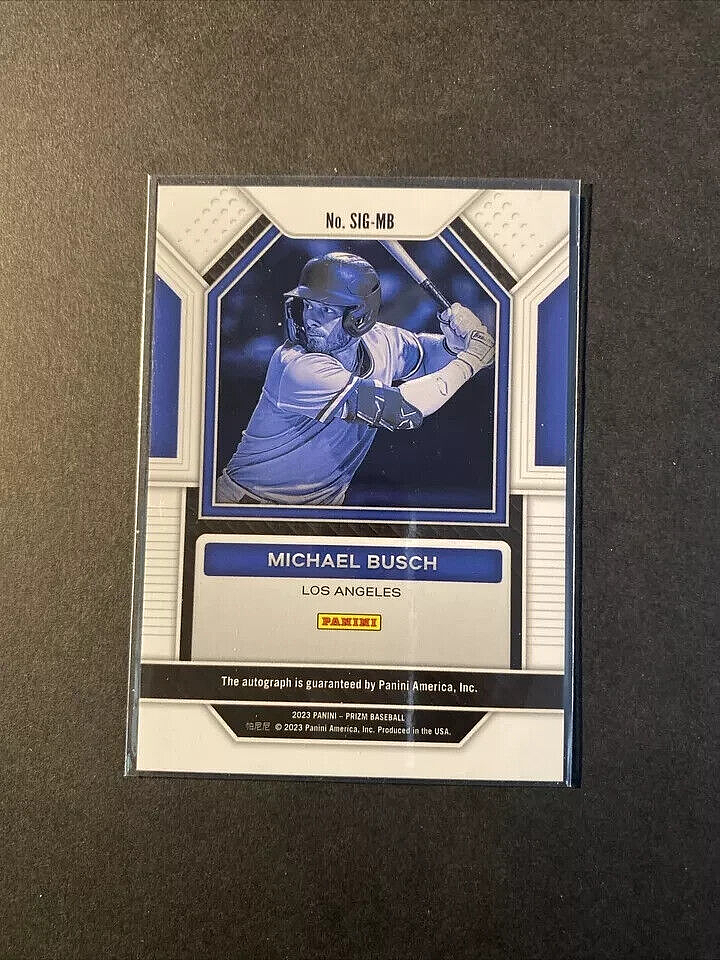 MICHAEL BUSCH 2023 Panini Silver Prizm Signatures ROOKIE AUTO Chicago ...