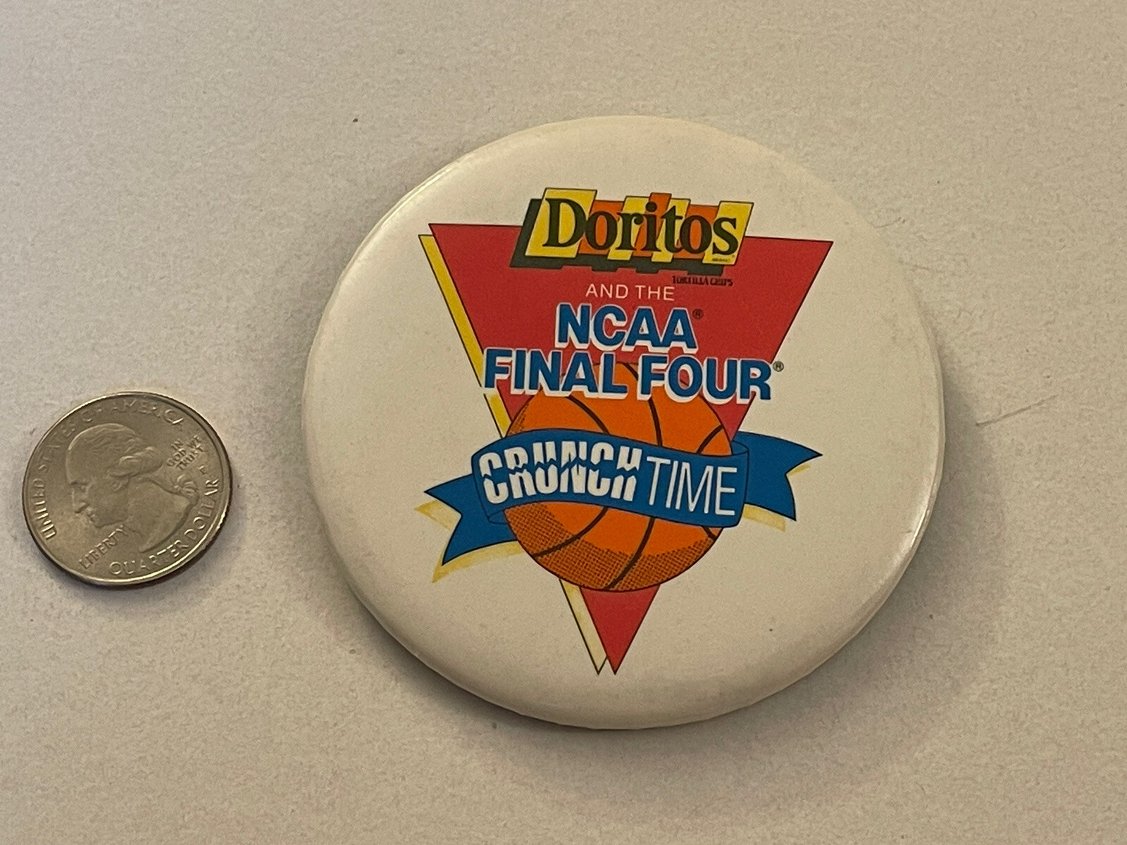 Vintage Doritos NCAA Final Four Crunch Time Button Pin Pinback PB4B | eBay