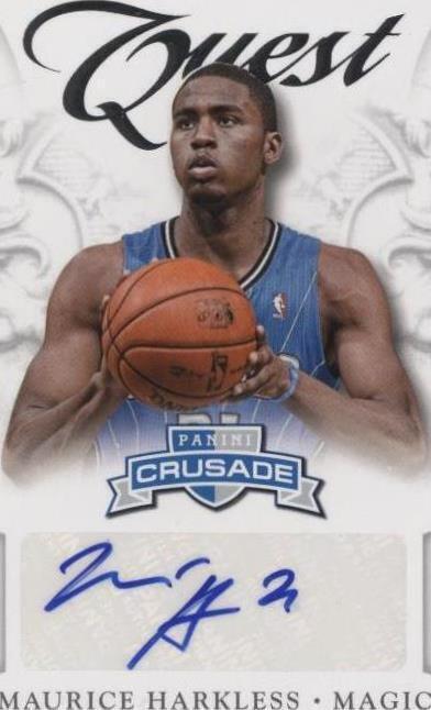 2012-13 Panini Crusade - Quest Autographs Maurice Harkless #63 (AU, RC ...