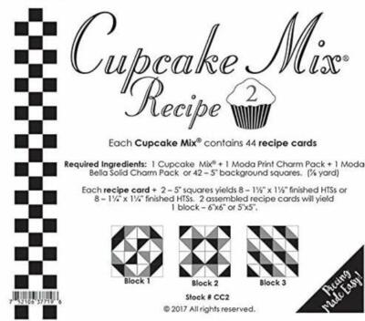 Moda Cupcake Mix Recipe Foundation Paper Pattern Pad #2 | eBay