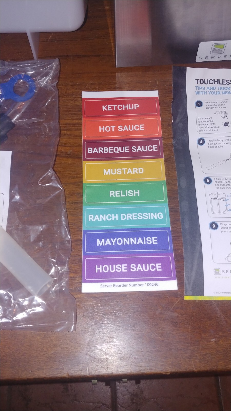 Server Se-Ss-Tdp1.3 Touchless Condiment Dispenser | eBay