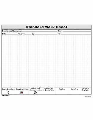Standard Work Sheet by Enna (2017, Ringbound) for sale online | eBay