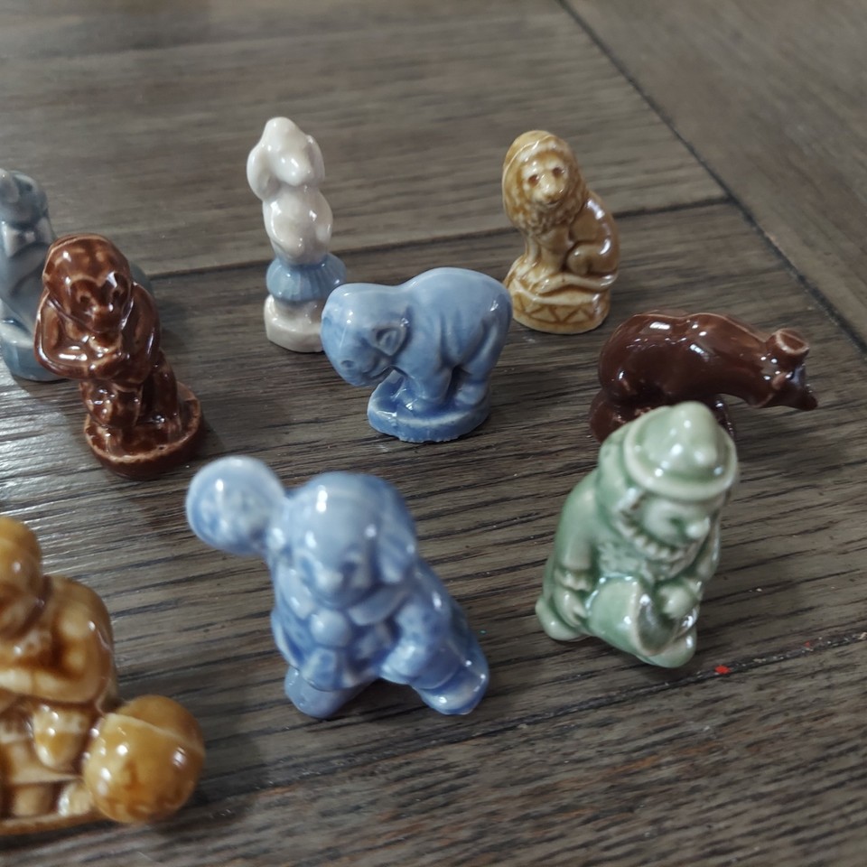 Vtg Red Rose Tea Wade Whimsies ceramic figurines Circus Series Set of ...