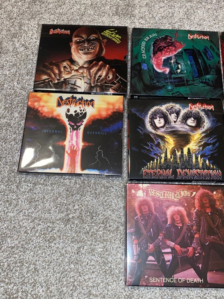 Lot of 7 DESTRUCTION CDs sentence of death infernal overkill eternal devastation | eBay