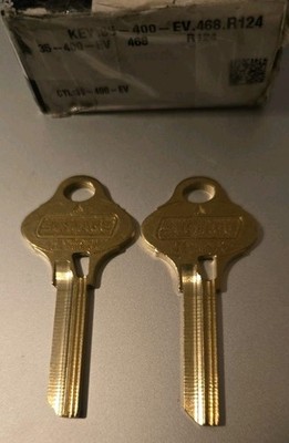 2 Schlage Everest 29 R124 Key Blanks 7 Pin SFIC/SL 35-400-EV.468.R124 ...