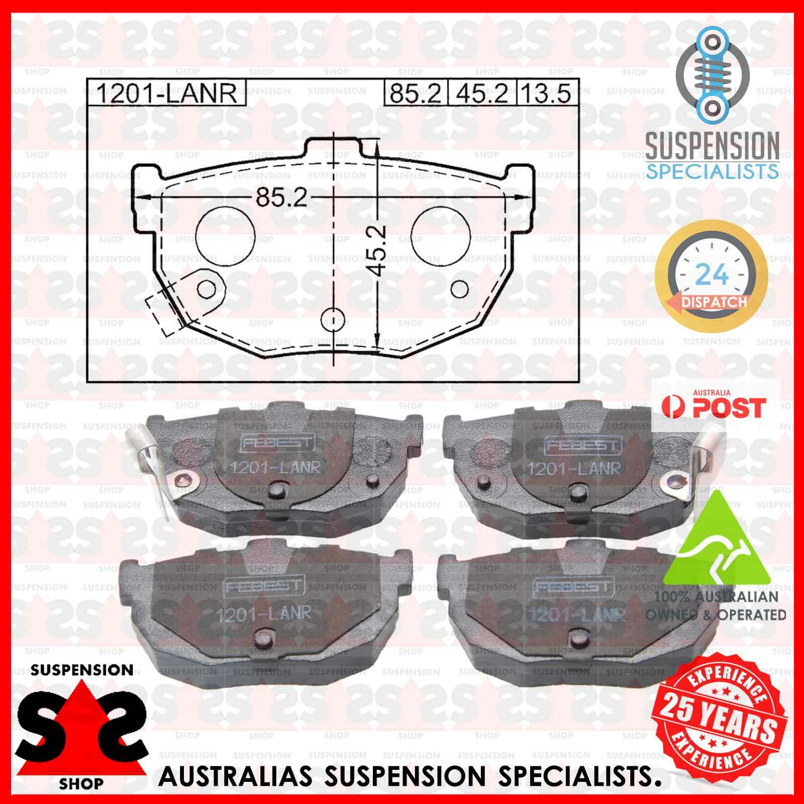Rear Axle Brake Pad Set, Disc Brake Suit HYUNDAI Matrix (Fc) 1.8 MATRIX ...