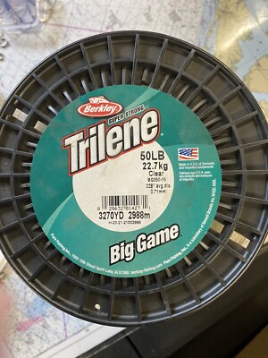 Factory Fresh Berkley Big Game Fishing Line Mega Spool 50 lb Clear 3270 ...