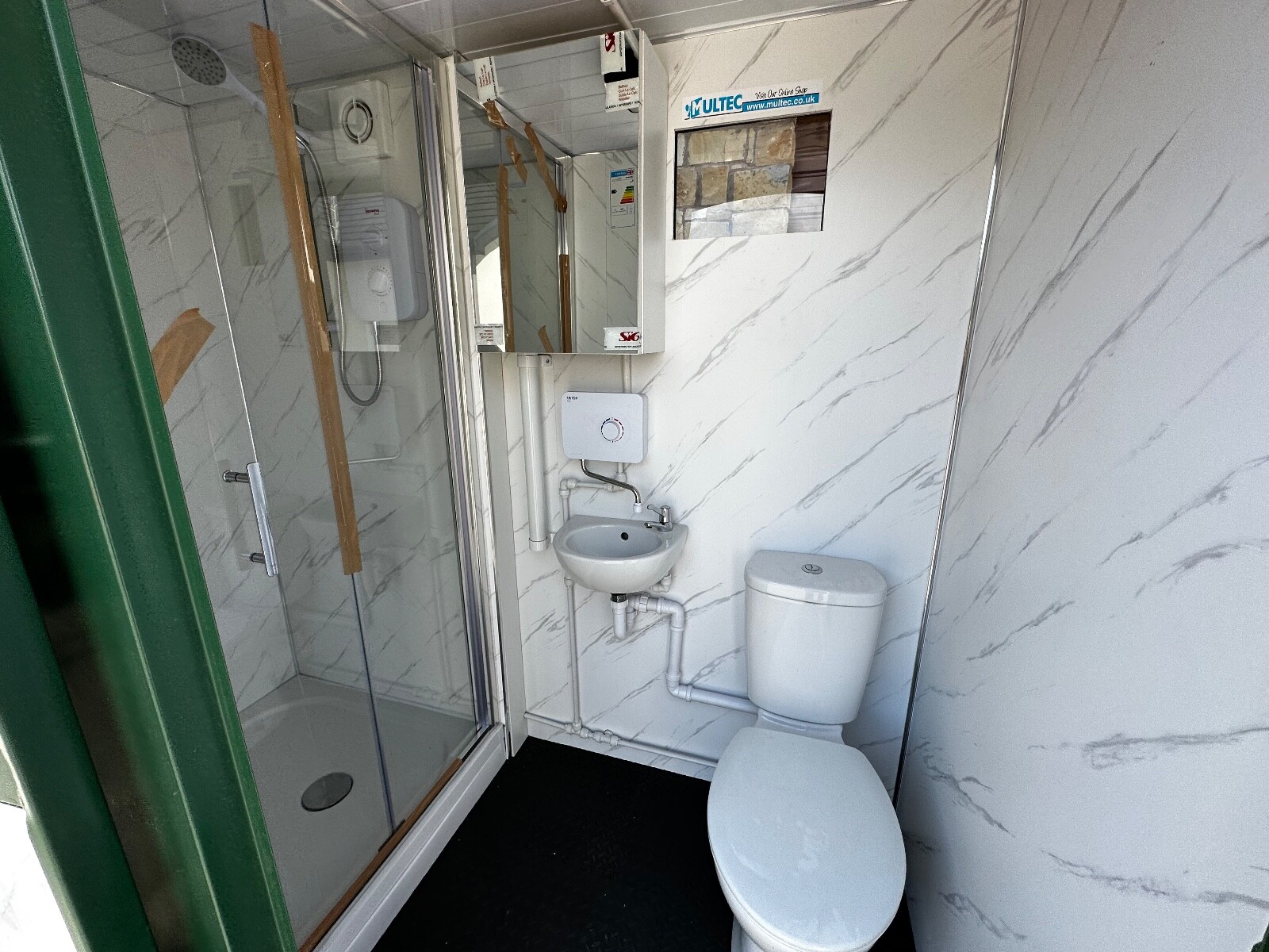 MULTEC Portable Welfare Unit (Shower Toilet Block Site Cabin - Double ...