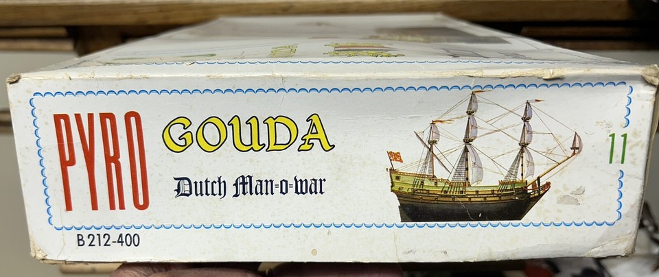 1967 PYRO Model Kit GOUDA Ship Dutch MAN-O-WAR B212-400 Unassembled ...