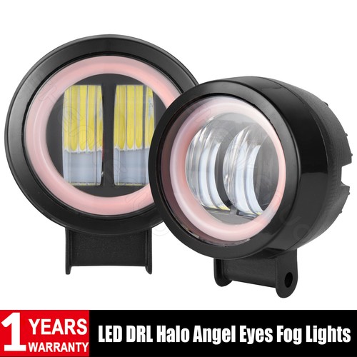 2PCS 3''inch Round LED Work Light Offroad Spot Fog Driving DRL SUV ATV ...