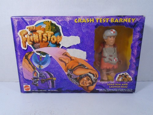1993 MATTEL--THE FLINTSTONES--CRASH TEST BARNEY (NEW) | eBay