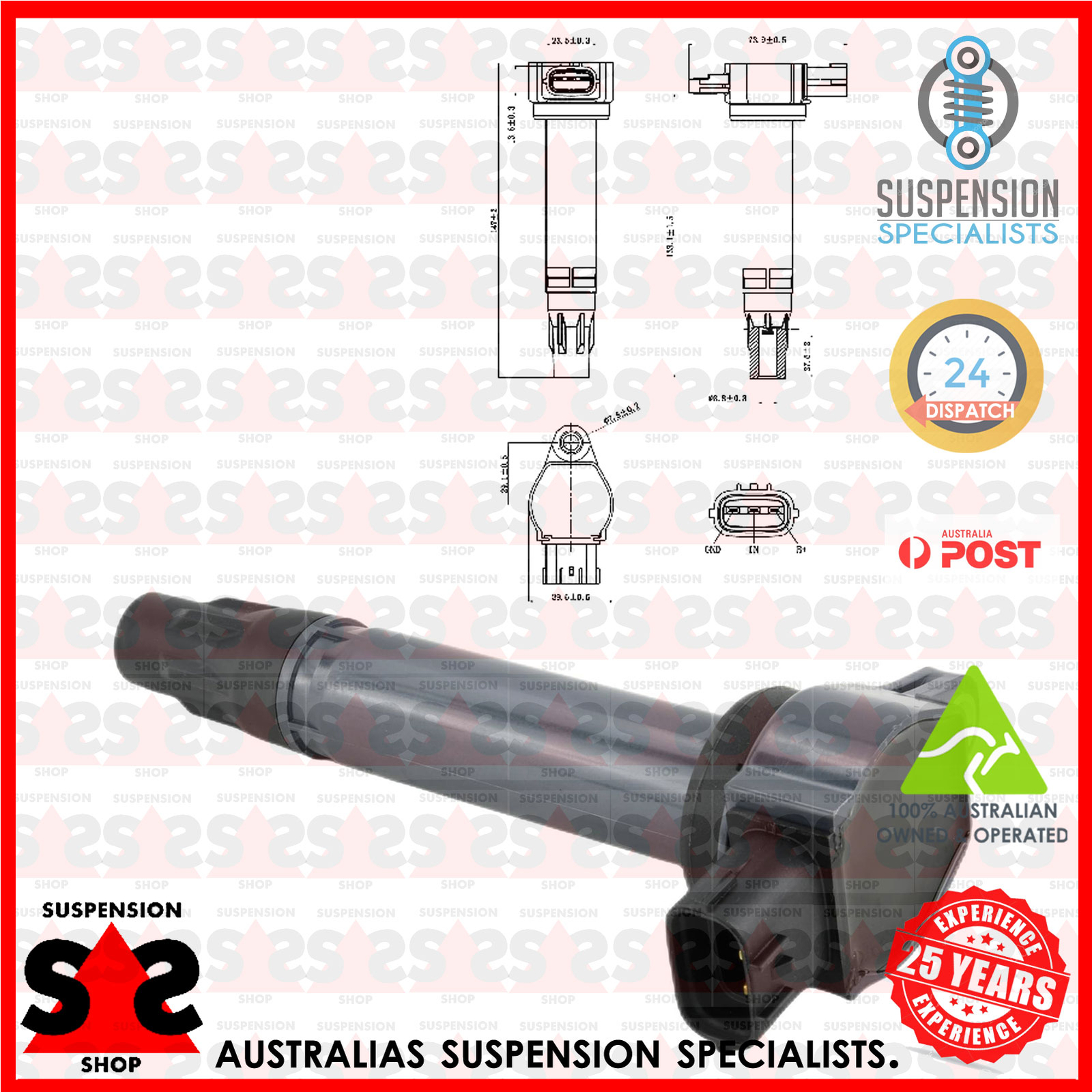 Ignition Coil Suit MITSUBISHI Lancer Viii (Cy_A, Cz_A) 2.0 i (CY4A ...