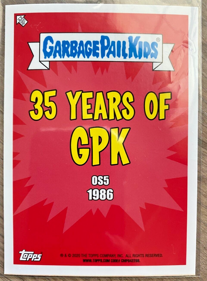 2020 Topps Garbage Pail Kids GPK Trading Cards STINK IRA 60a STICKER 35 ...