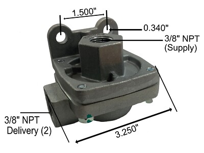 QR-1 QR1 Quick Release Valve Ref: KN32005, 229859, 973 500 003 0 3.8 ...