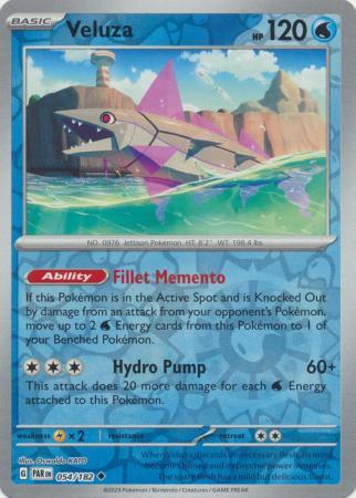 VELUZA 054/182 PARADOX RIFT POKEMON (REVERSE HOLO, NM) | eBay