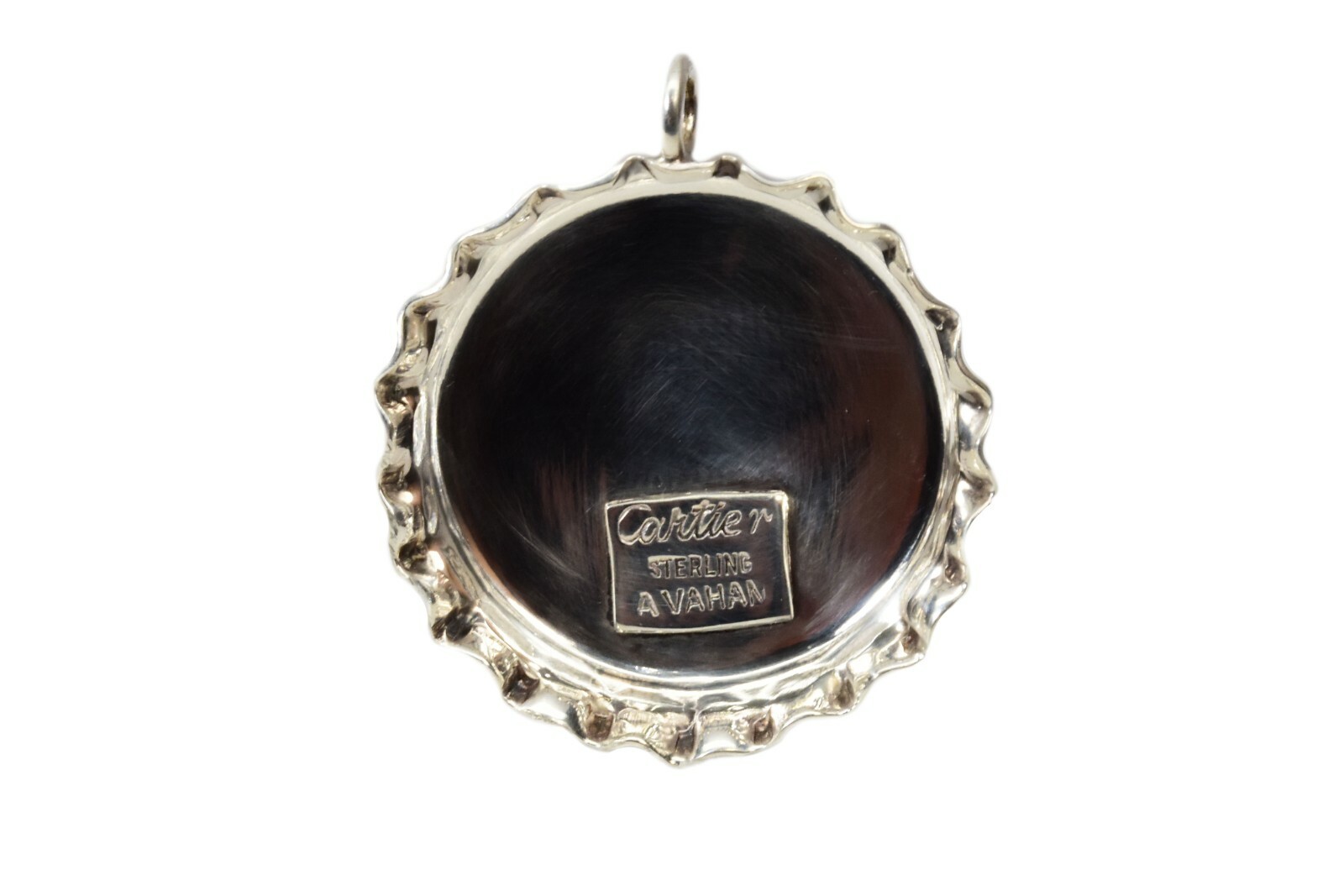 Rare Cartier Bottle Cap Sterling & 18K Gold Initial A… - Gem