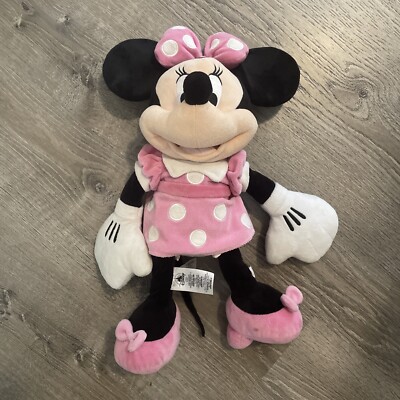 Minnie Mouse Plush Pink Dress Disney Official Brand 15 in plush toy 15 ...