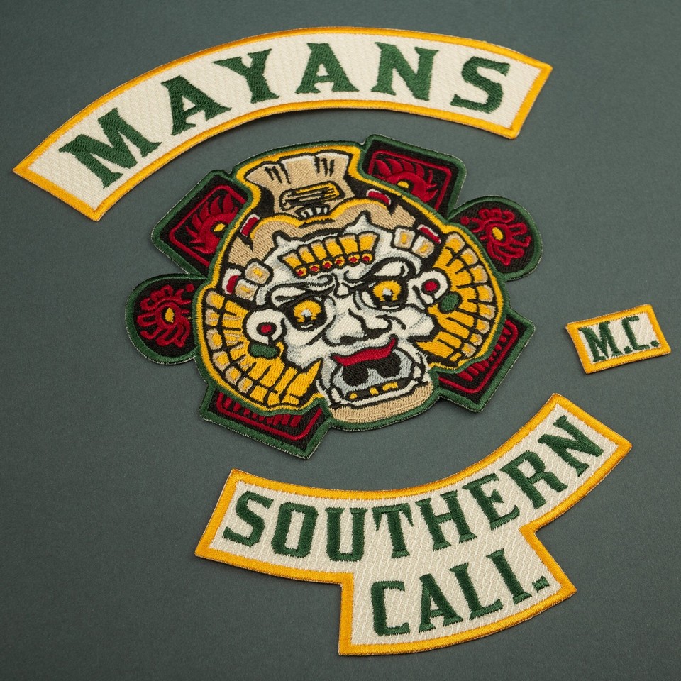 Mayans Southern Cali M.C. Back Patch, Biker Gang Embroidered Emblem, 2 ...