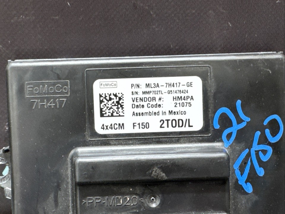 OEM 2021-2023 FORD F150 TRANSFER CASE CONTROL MODULE UNIT ML3A-7H417-GE ...