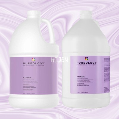 PUREOLOGY Hydrate Shampoo & Conditioner GALLON[Include Free Pump ...