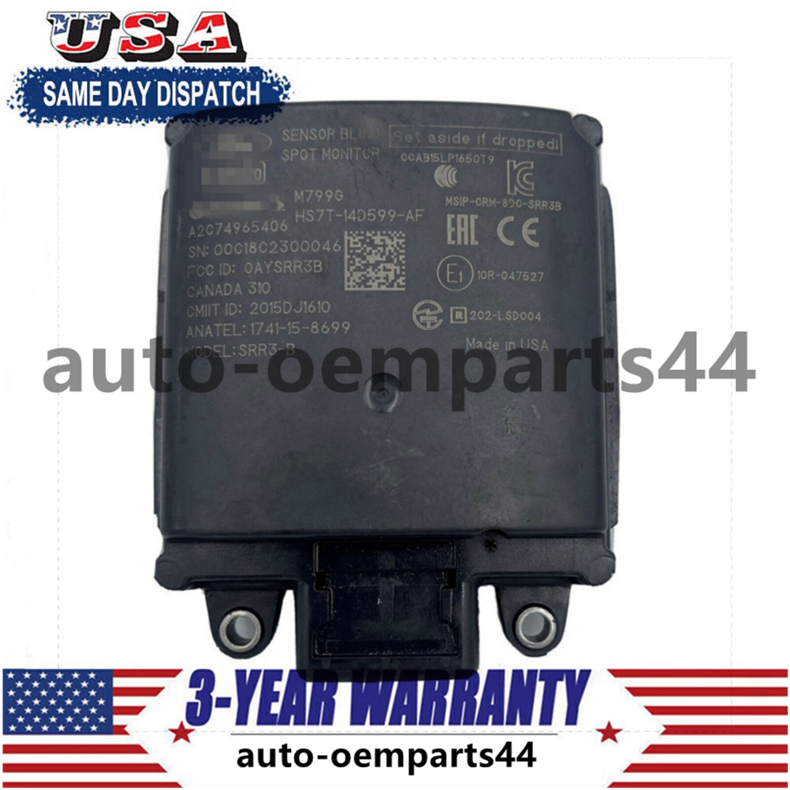 OEM REAR LH BLIND SPOT RADAR SENSOR MODULE For 2017 FORD FUSION HS7T ...