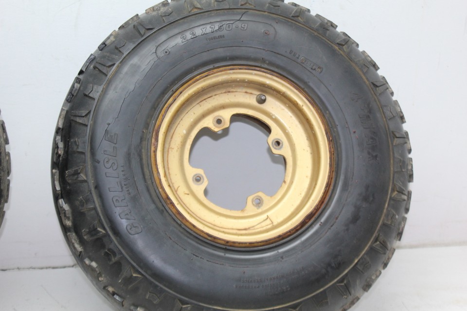 1985 SUZUKI QUADRUNNER 250 LT250E 2X4 FRONT WHEELS RIMS | eBay