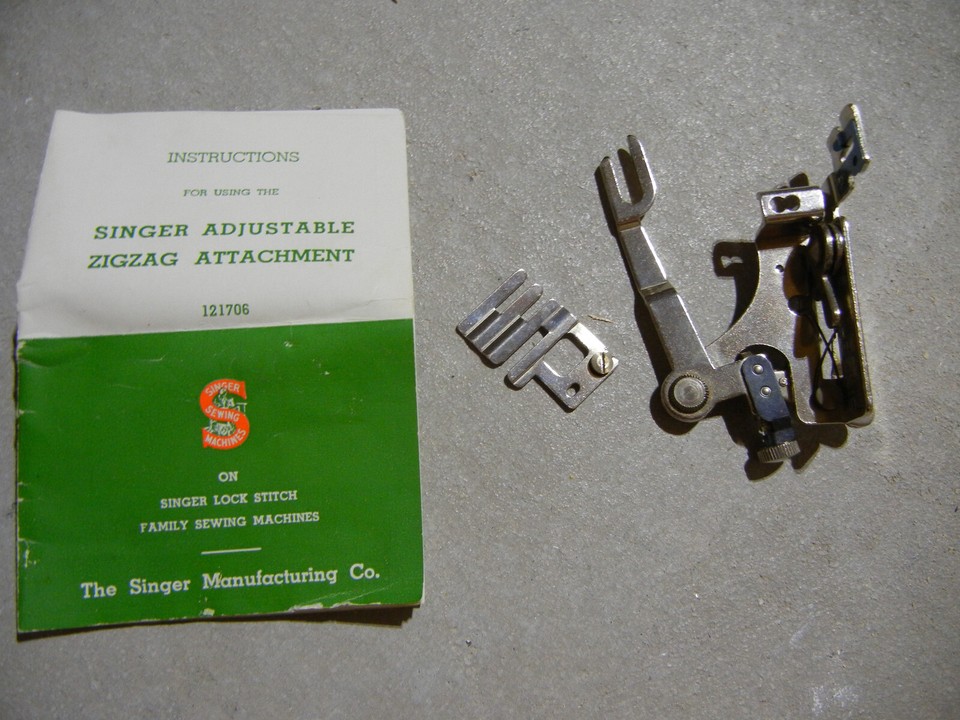 Vintage Singer ZigZag Adjustable Attachment #121706 | eBay