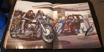 VINTAGE Easyriders Magazine May 1981 / David Mann Centerfold Poster Art ...