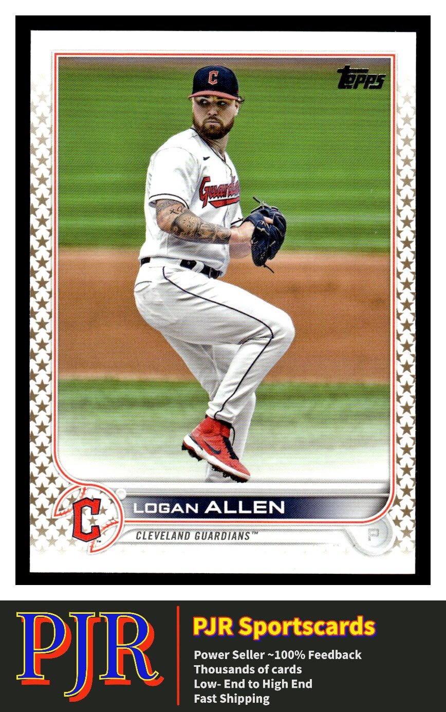 2022 Topps Gold Star #604 Logan Allen Cleveland Guardians Buy 4 - 35% ...