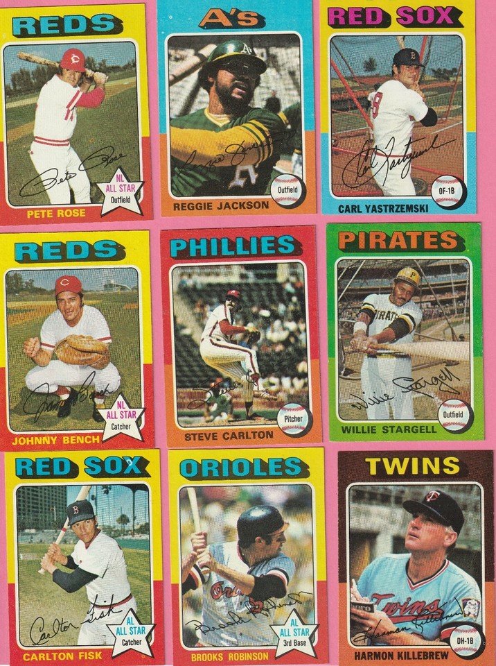 75 Topps Baseball, Complete Set, Nr Mt PSA Brett, Schmidt PLUS Unopened ...