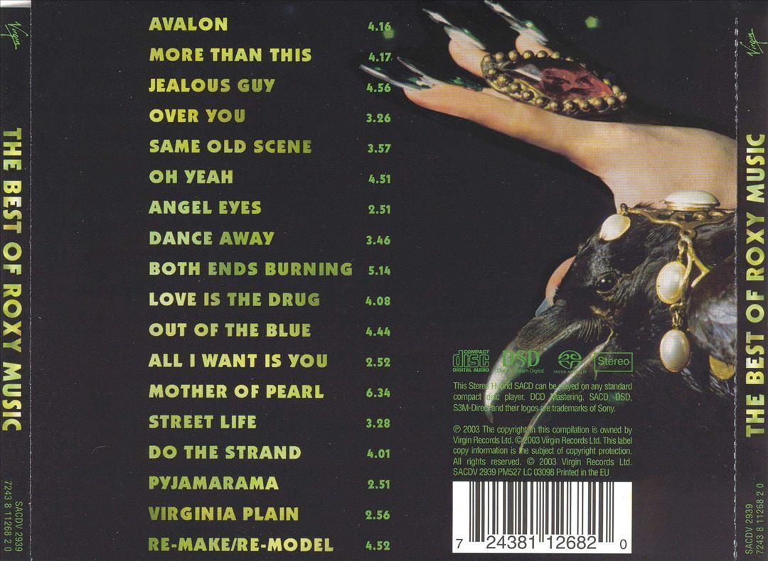 ROXY MUSIC - THE BEST OF ROXY MUSIC NEW CD 724381039526| eBay