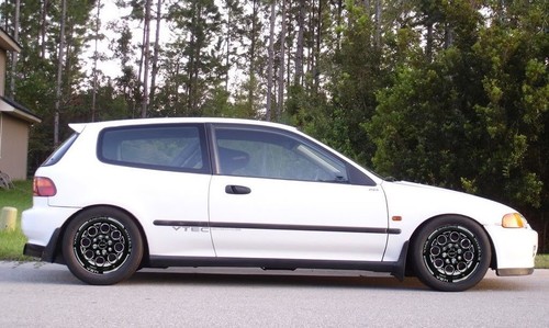 x2 VMS RACING MODULO 15X7 BLACK SILVER DRAG RIMS WHEELS 4X100/4X114 ...