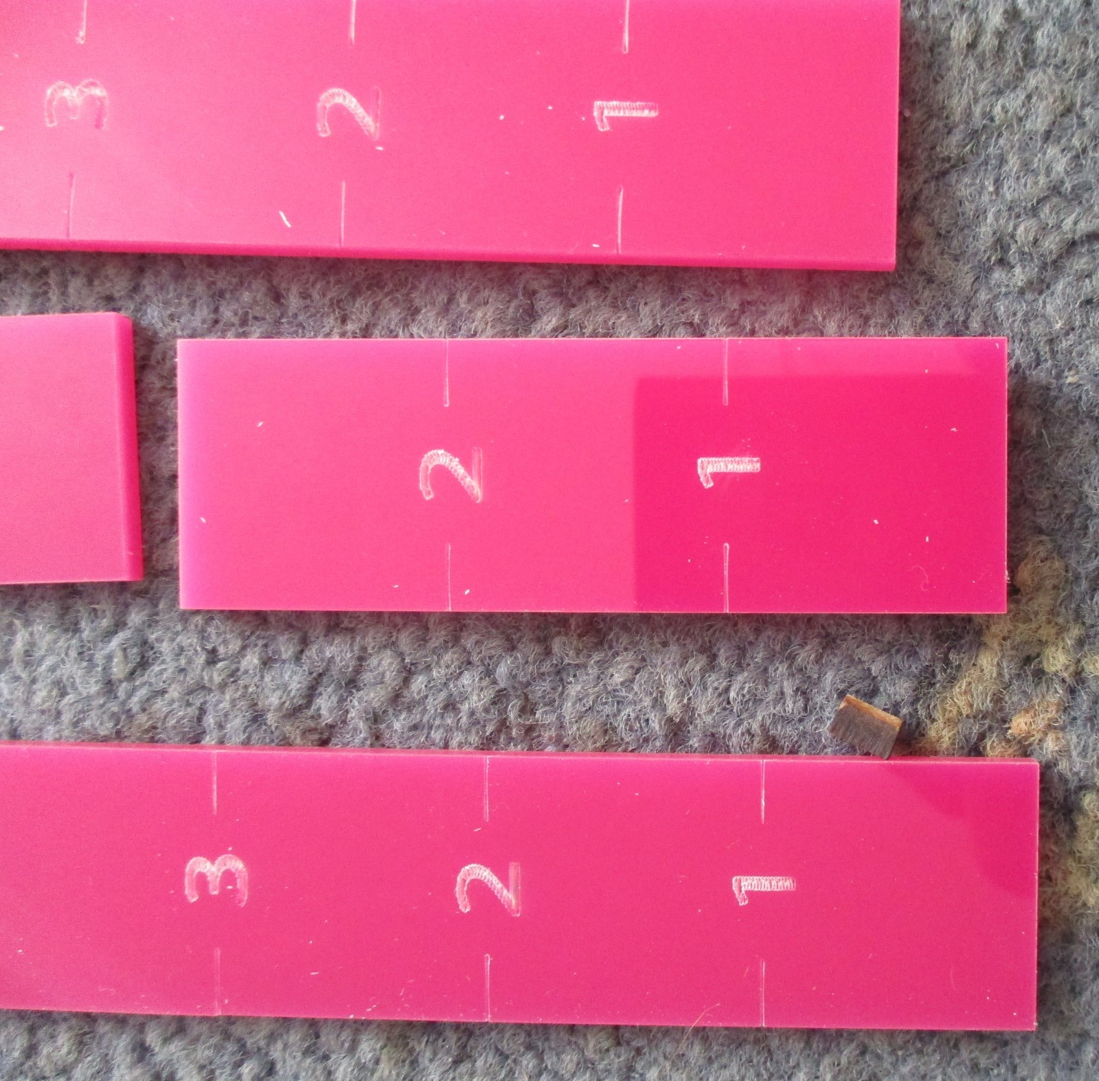 4 Wargame Rulers Measuring Sticks in MDf, oak and Acrylic AOS Warhammer ...